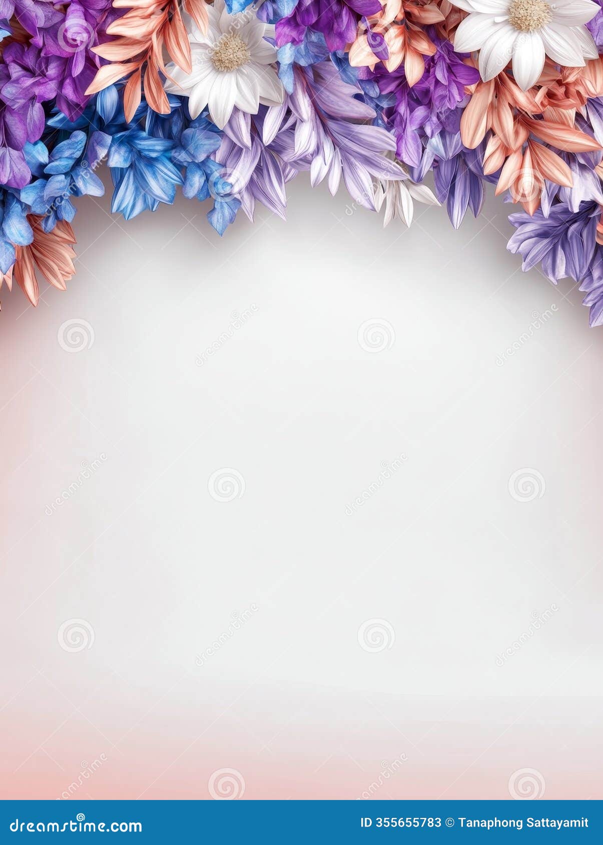 Pastel Flower Border Frame Soft Pastel Flowers Create a Beautiful ...