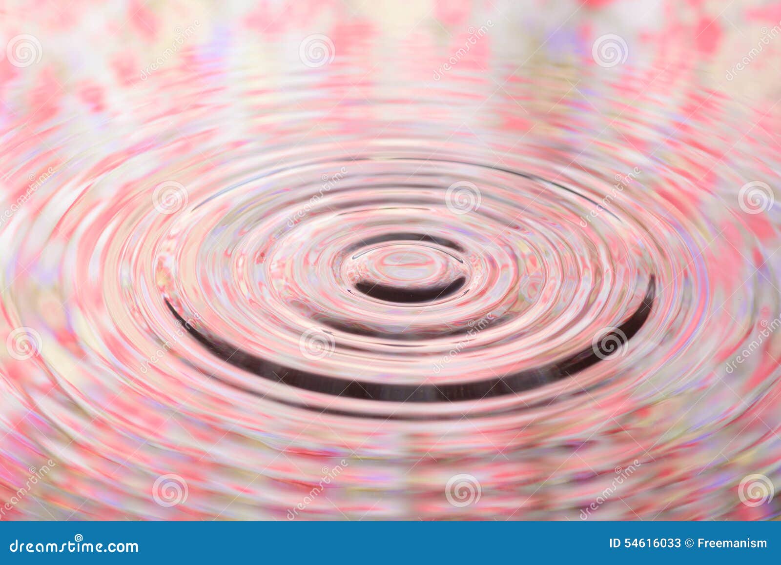Pastel Flower Pattern of Water Reflection and Water Drop Stock Image ...