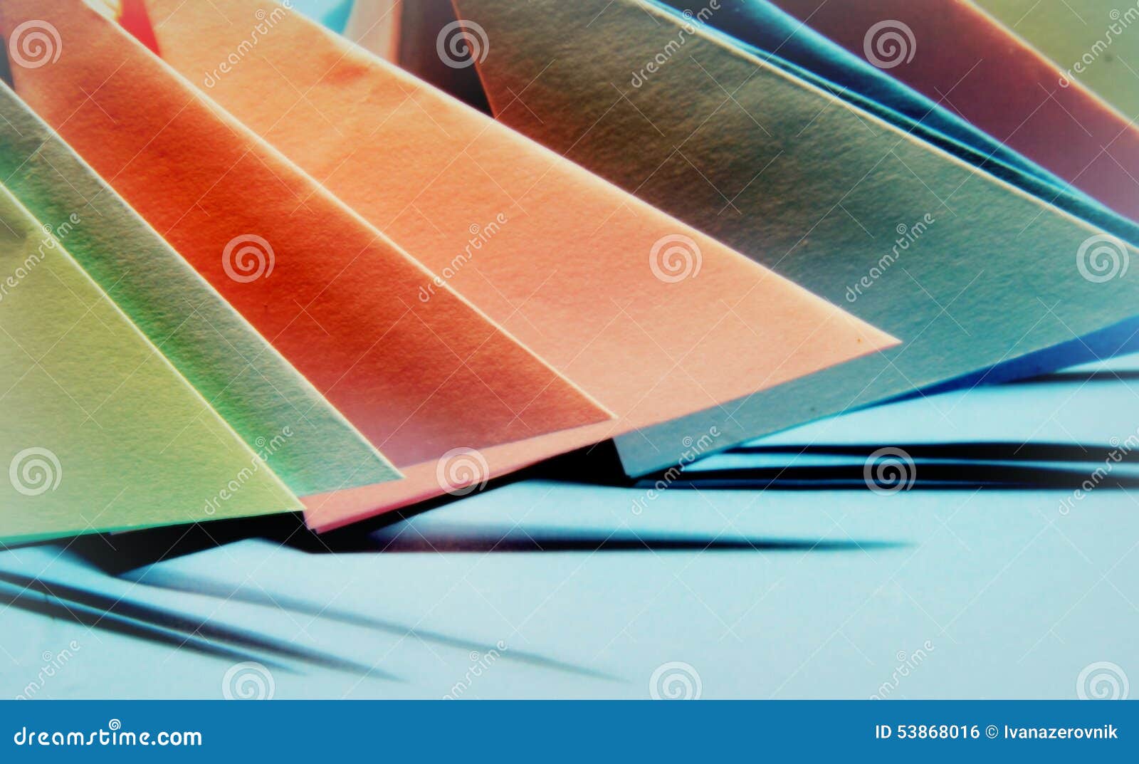 Origami forms stock photo. Image of pastel, forms, papers - 53868016