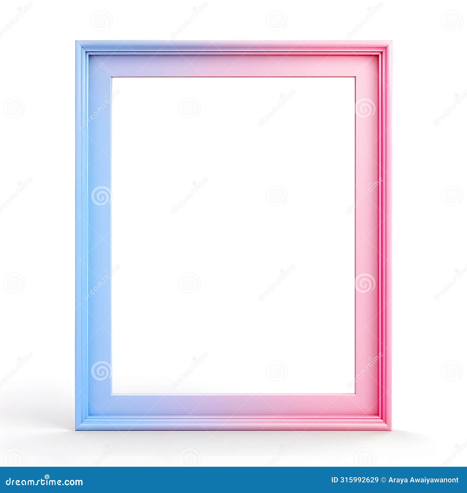 Pastel Frame Ombre Style with White Background. Stock Illustration ...