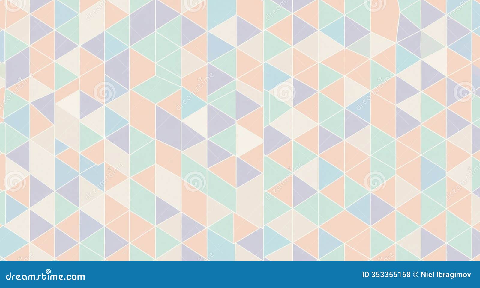 Pastel Geometric Triangle Pattern with Soft Muted Colors for Modern ...