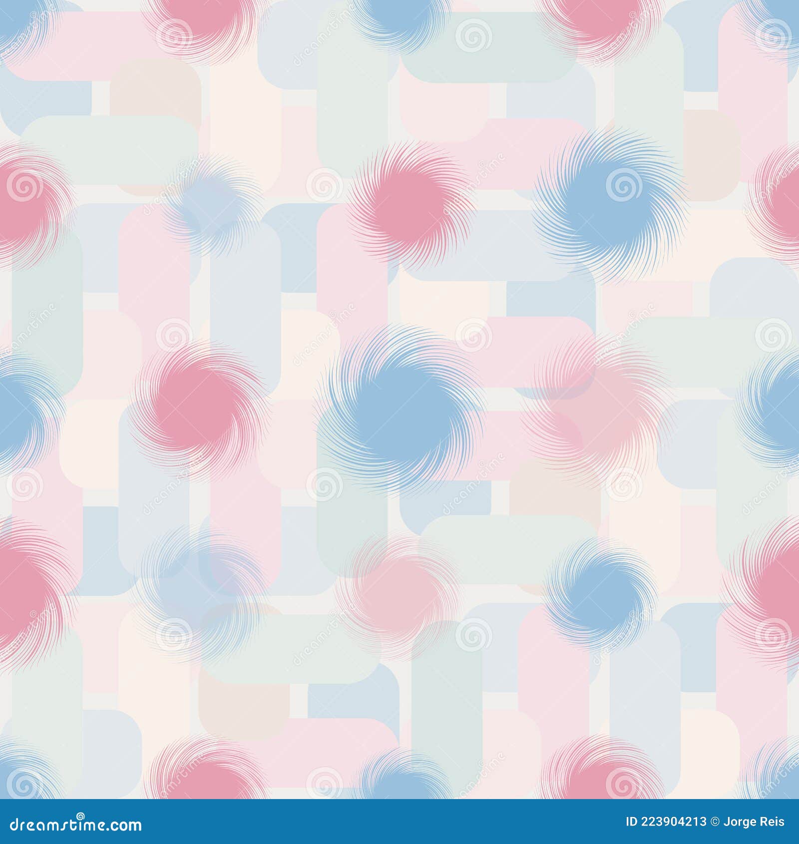 Pastel Geometric And Twisted Forms Vector Pattern | CartoonDealer.com ...