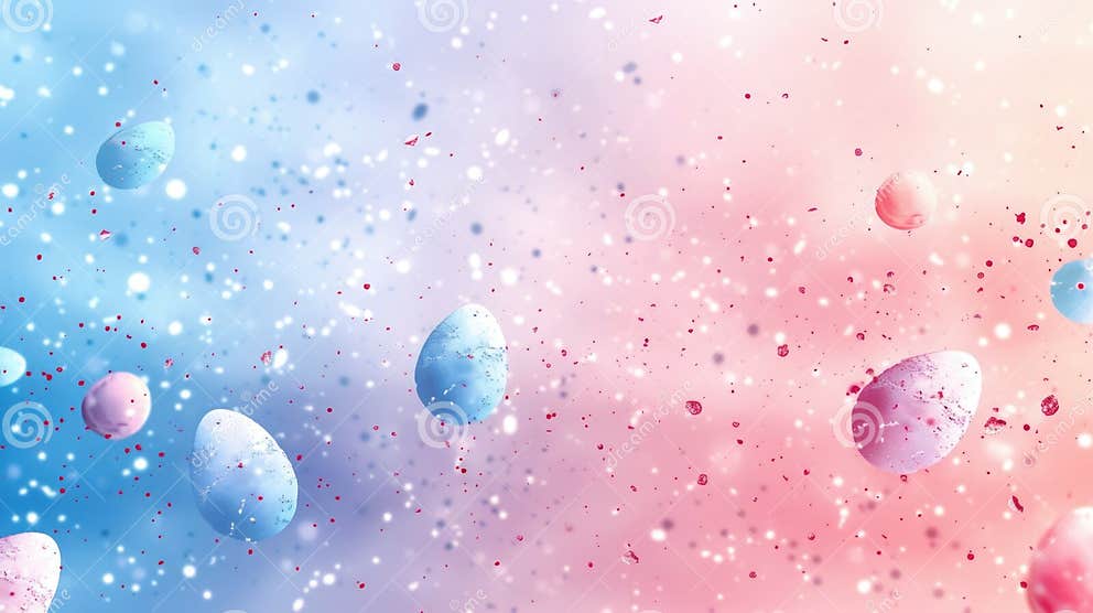 Pastel Gradient Background with Subtle Easter Egg Silhouettes Scattered ...