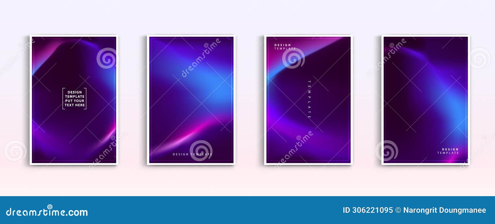 Pastel Gradient Backgrounds Vector Set. Soft Tender Colourful Abstract ...