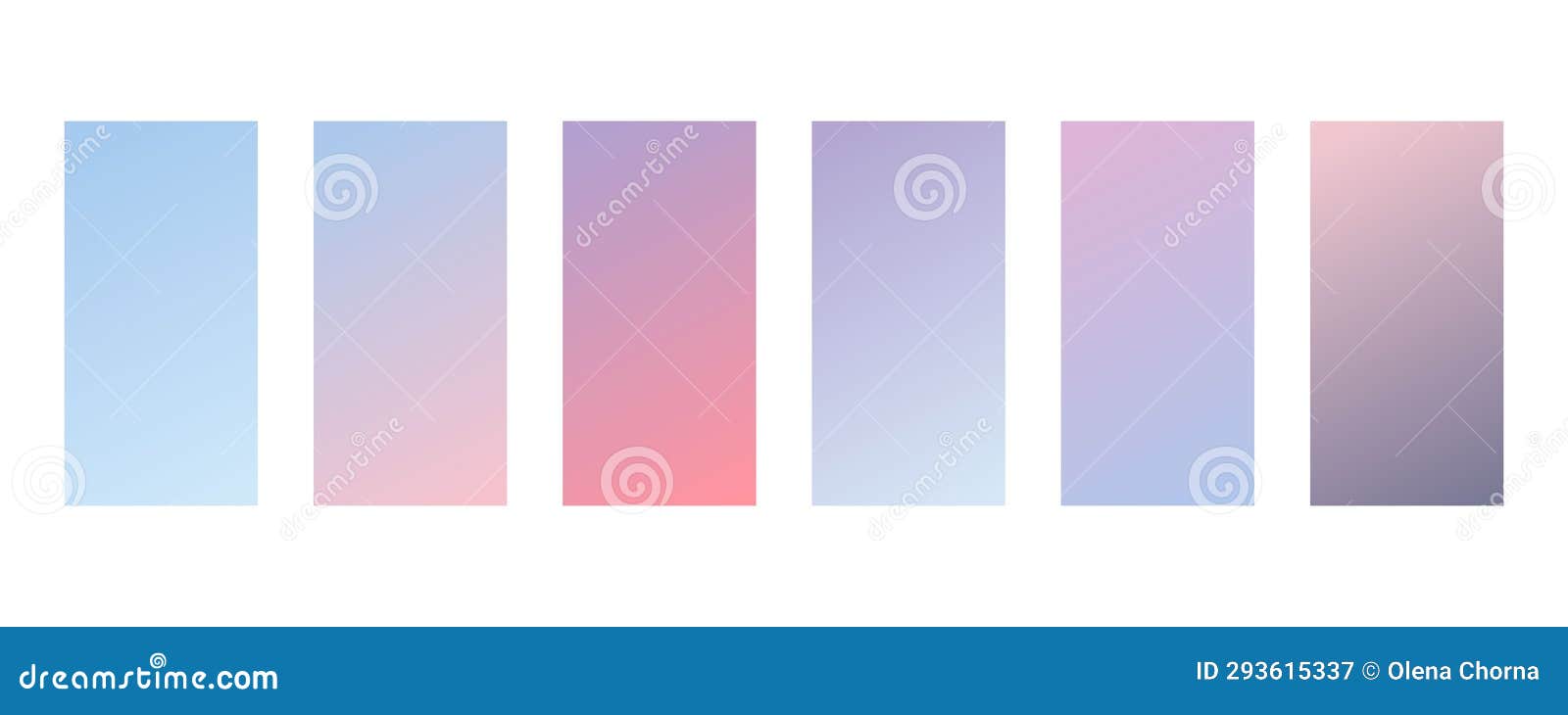 Pastel Gradient Backgrounds. Winter Light Blue and Purple Sky. Abstract ...