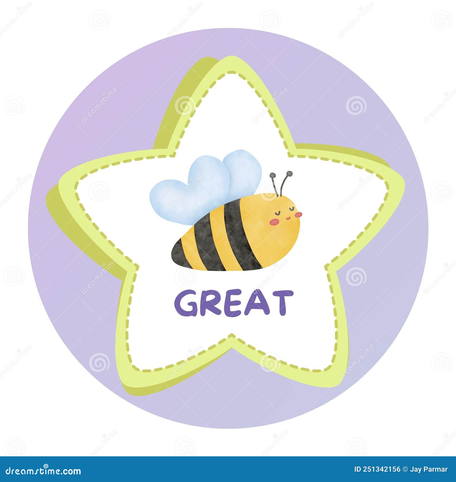 Pastel Gradient Cute Education Sticker Stock Illustration ...