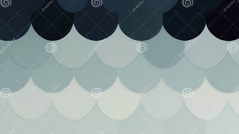 Pastel Gradient Scalloped Pattern with Overlapping Layers Stock ...