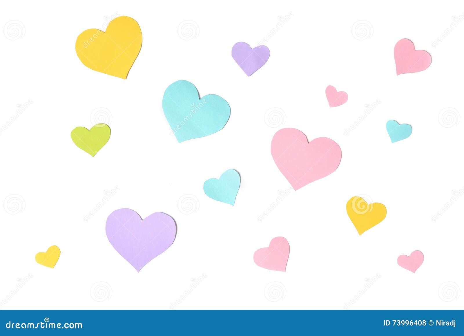 Pastel Heart Shape Paper Cut Background Stock Photo - Image of graphic ...