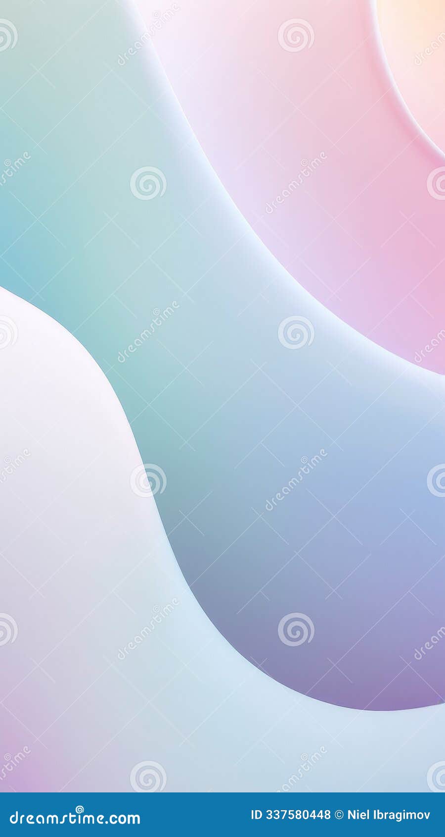 Pastel Illustration of Swirling Waves and Wind. Stock Photo - Image of ...