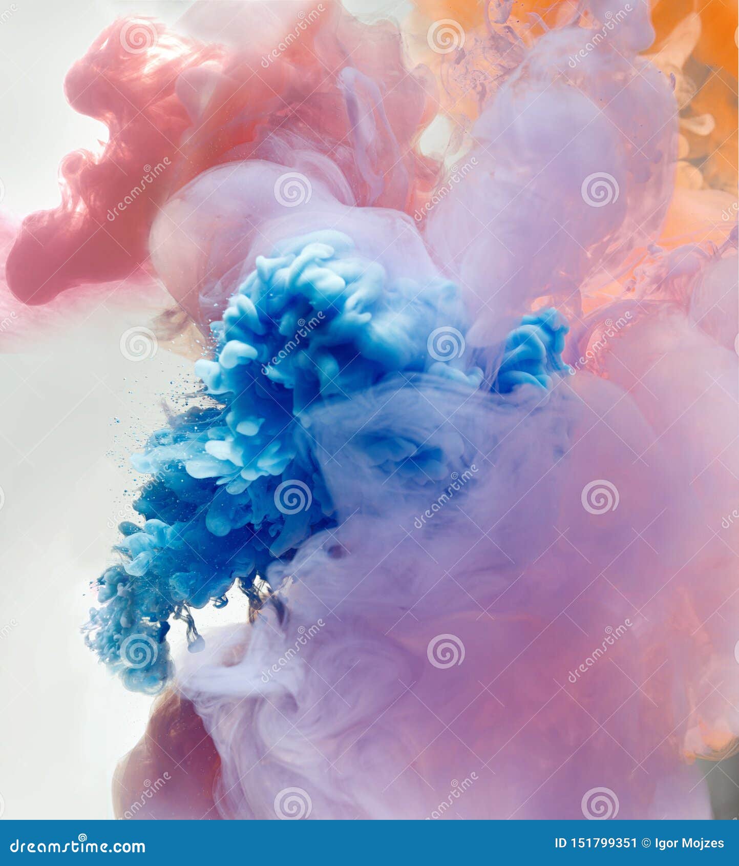 Pastel Ink Colors in Water Splashing Stock Image - Image of rainbow ...