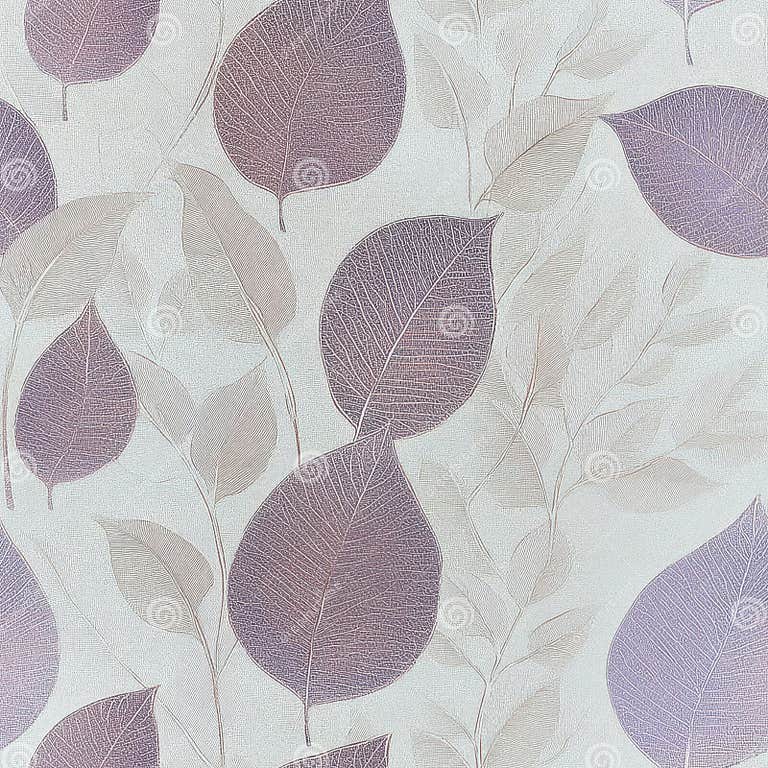 Pastel Leaf Pattern on Textured Background for Modern Nature Design ...