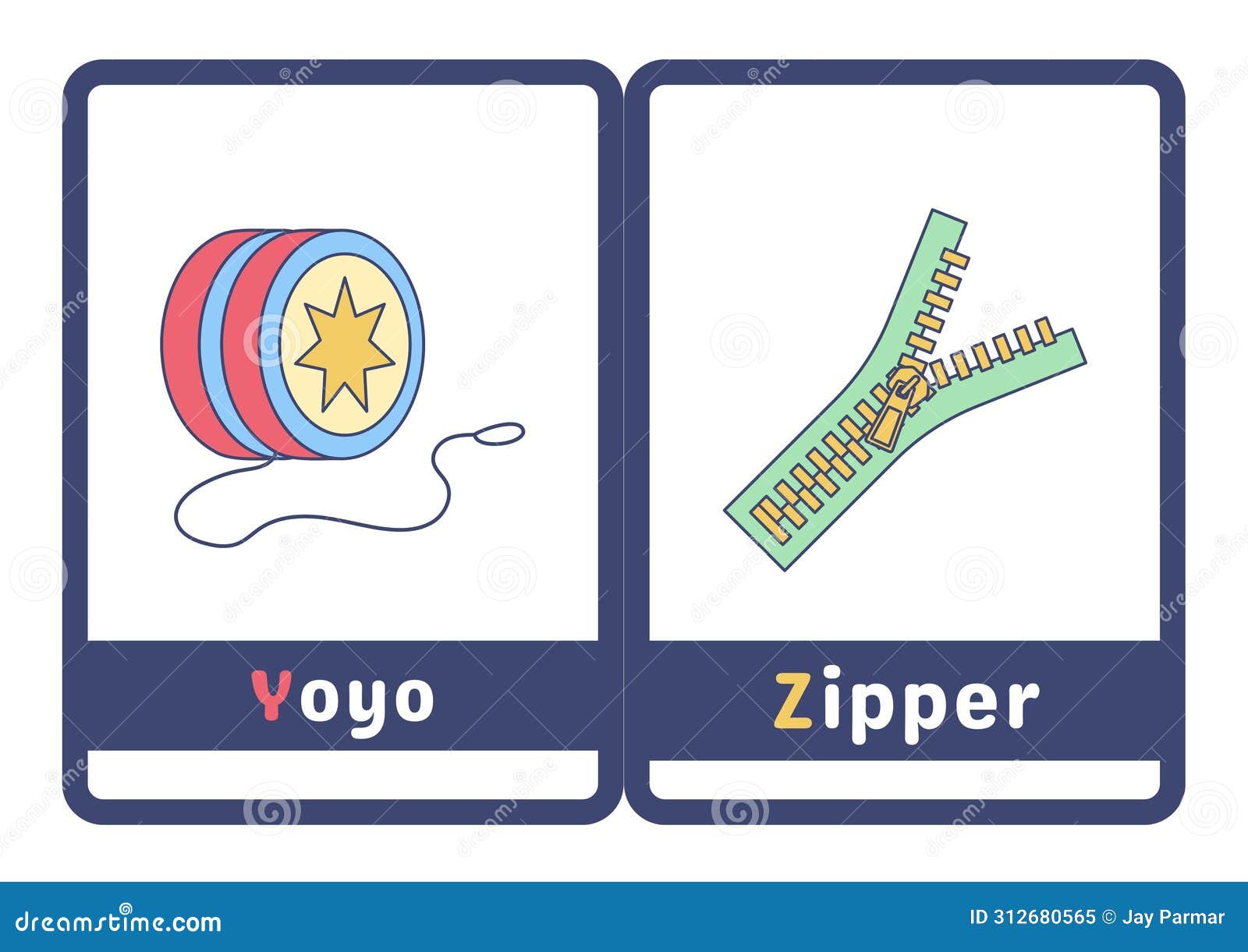 Pastel Lined Alphabet Flashcards - 13 Stock Illustration - Illustration ...