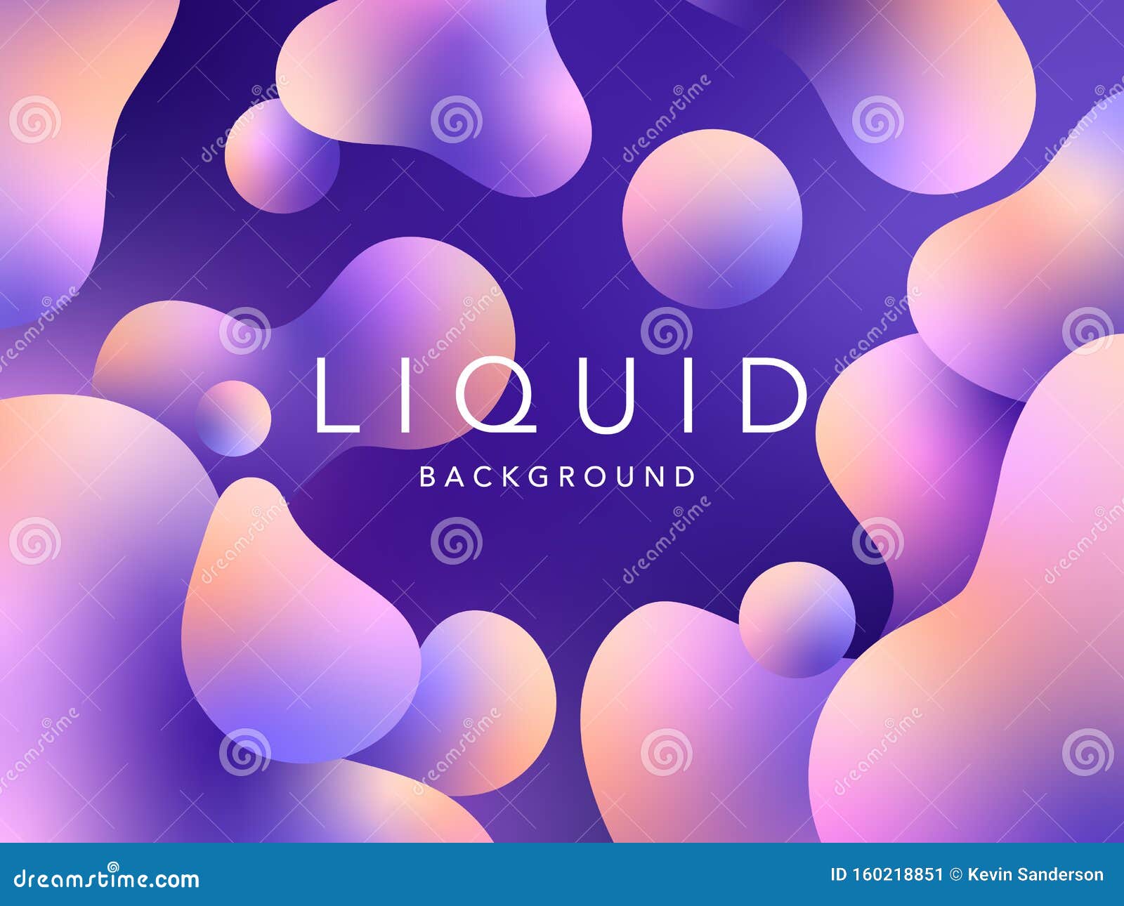 Pastel Liquid Like Lava Lamp Vector Background Stock Illustration ...
