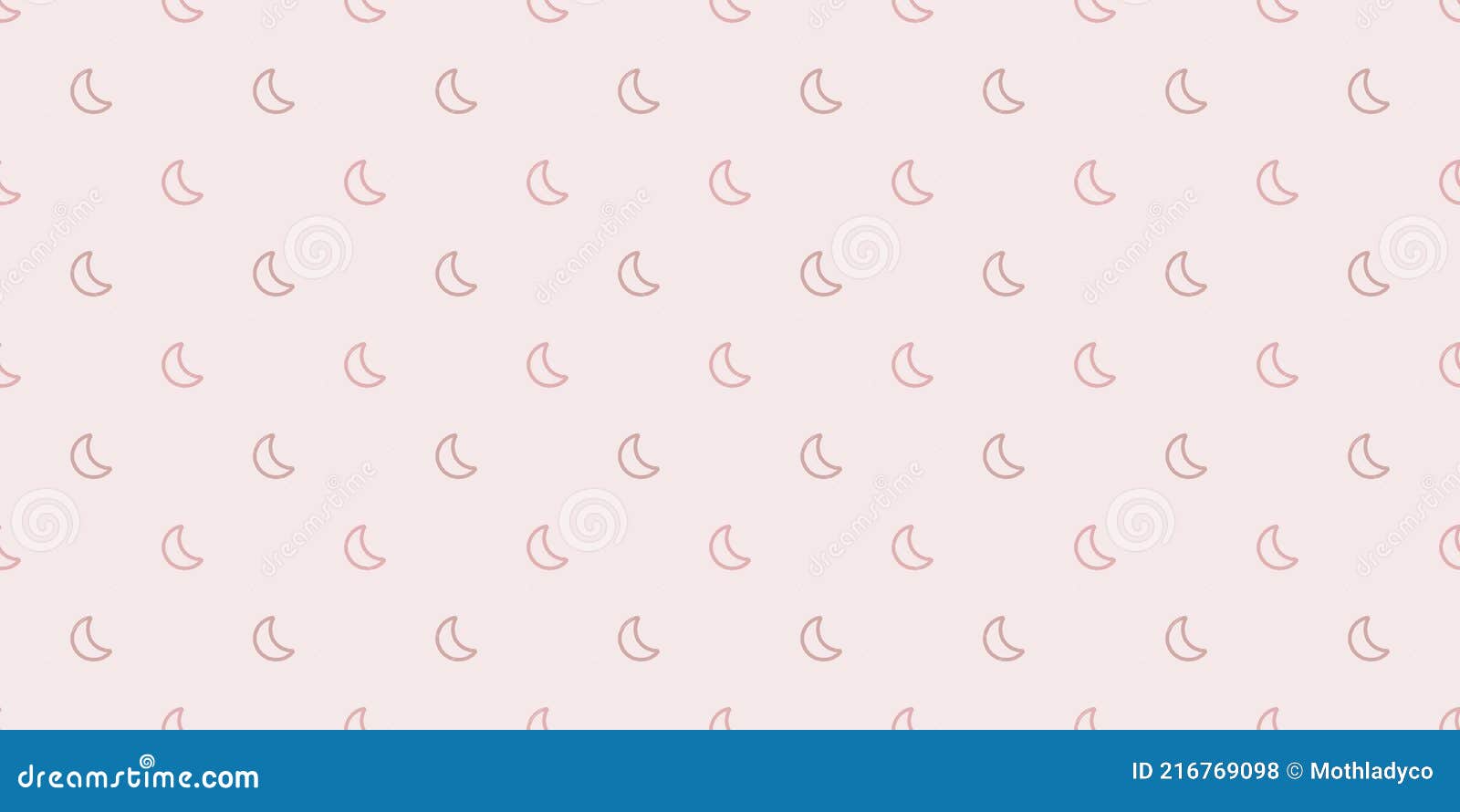 Pastel Moon Seamless Repeat Pattern Vector Background Stock Vector ...