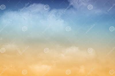 Pastel Orange & Blue Clouds Stock Photo - Image of cloud, color: 32954938