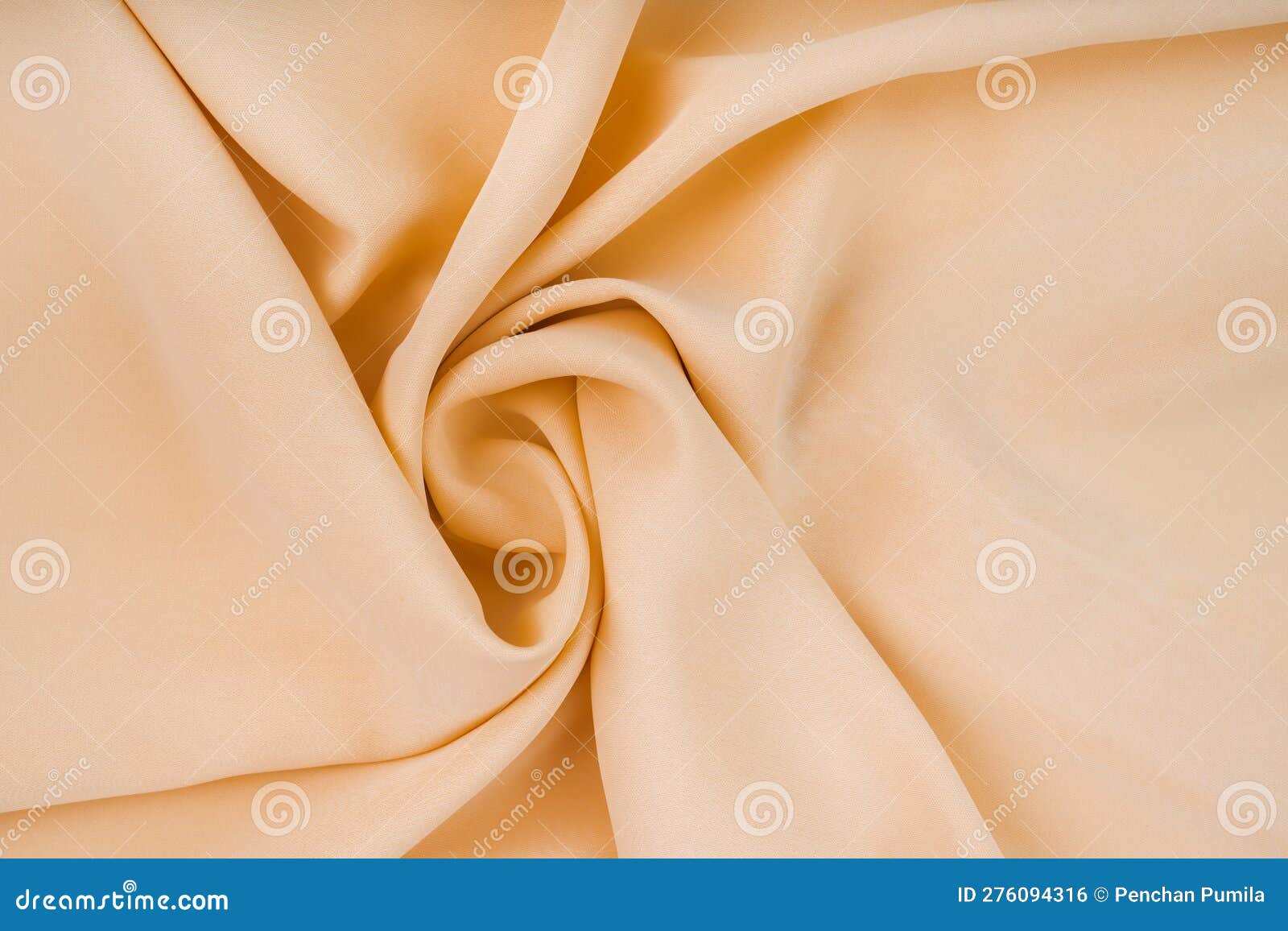 The Pastel Orange Color Cloth Waves Background Texture Stock Photo ...