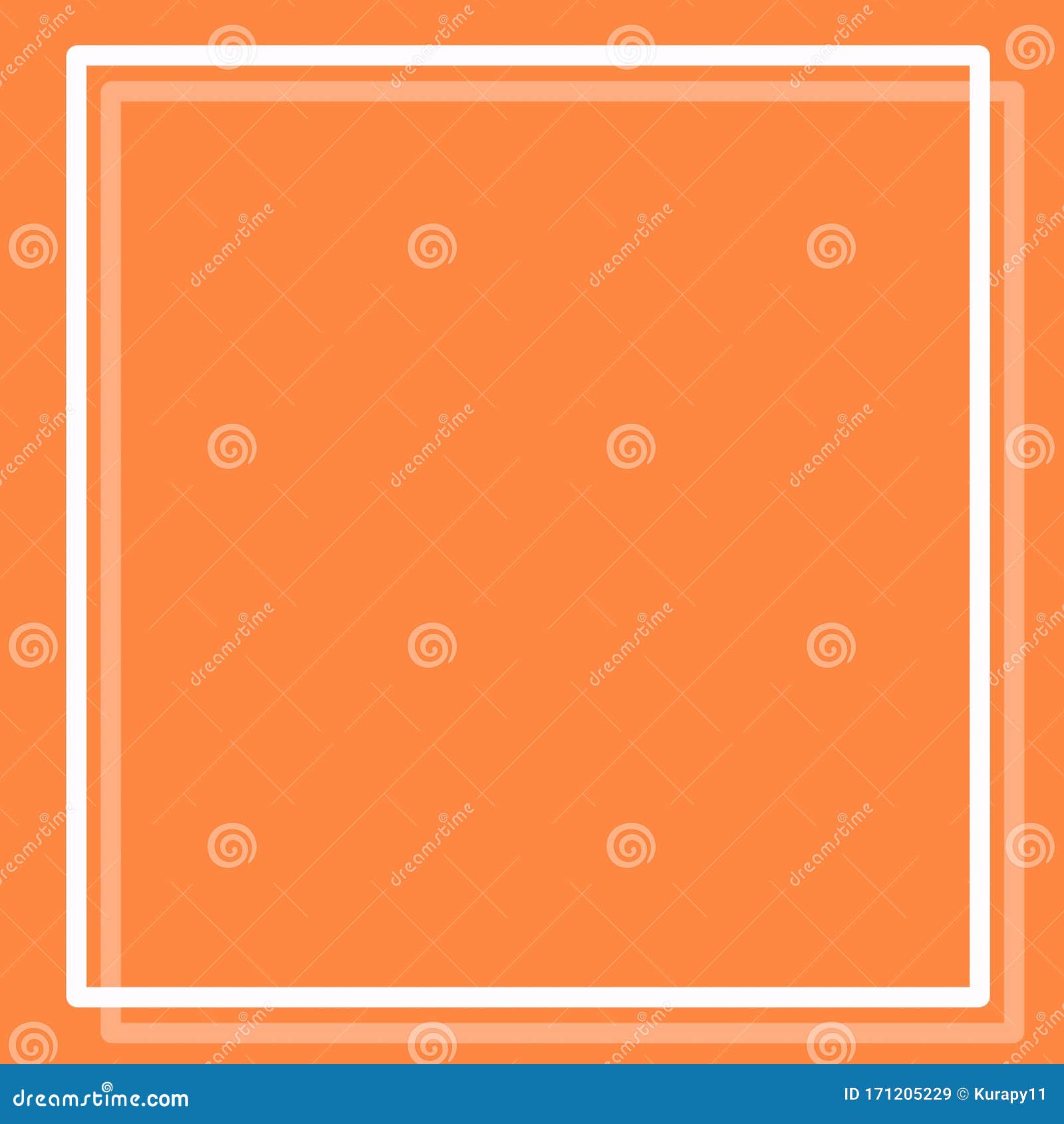 Pastel Orange Scene with Frame for Website Design, Print Media. Stock ...