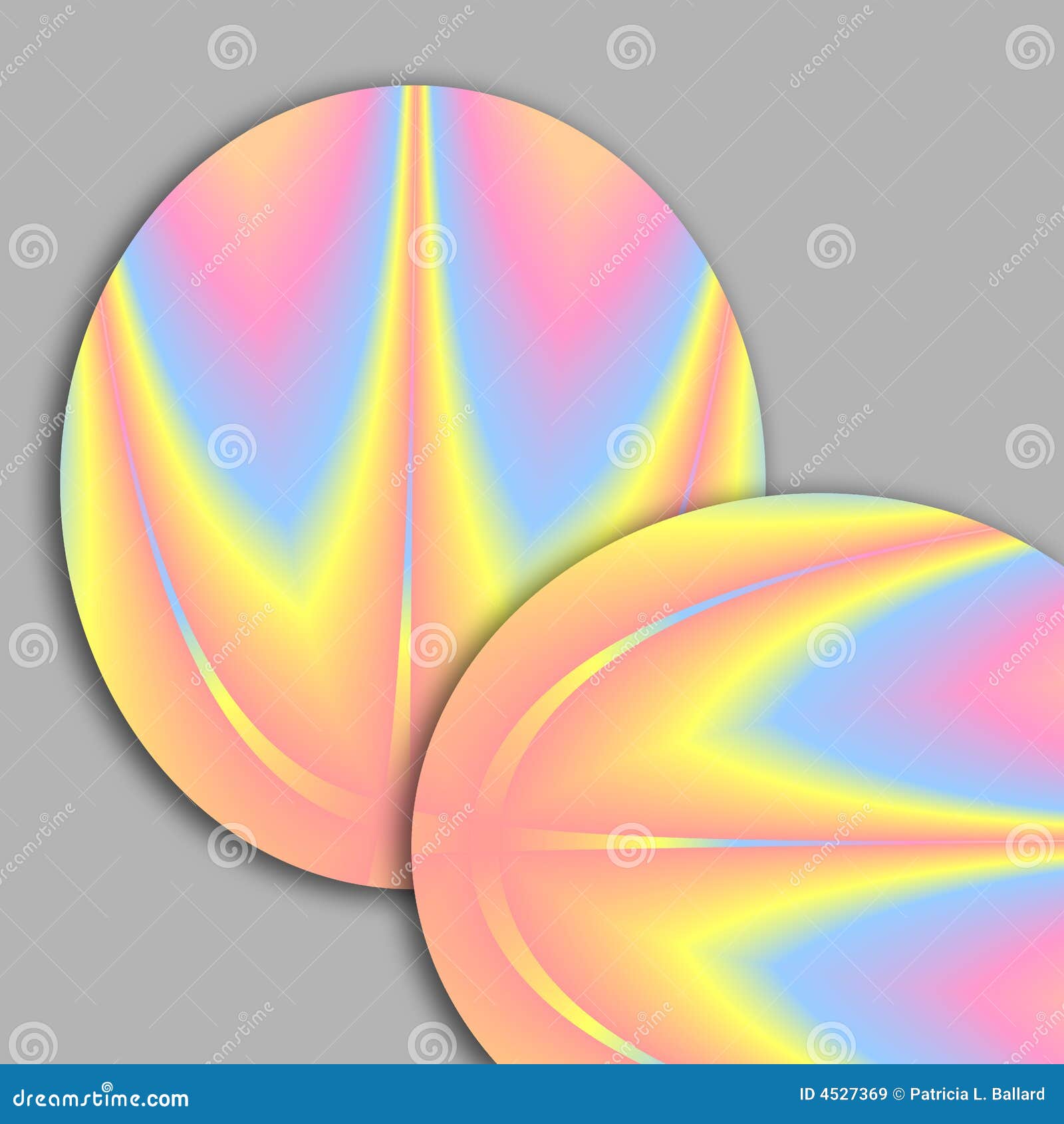 Pastel Oval Fractals stock illustration. Illustration of blue - 4527369