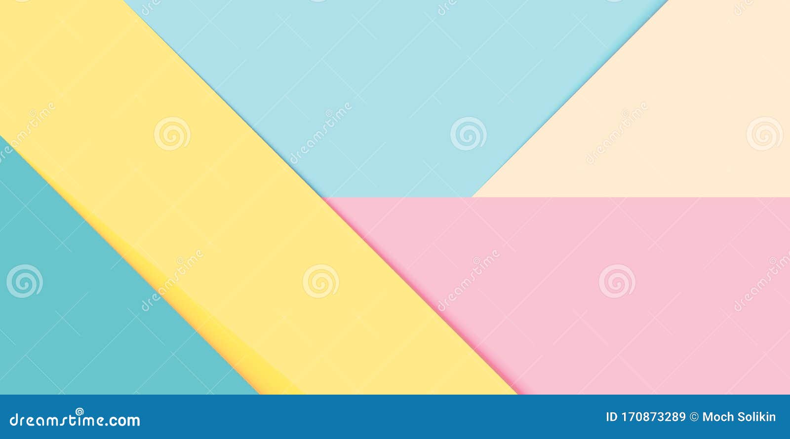 Pastel Paper Background, Banner Layout Stock Vector - Illustration of ...