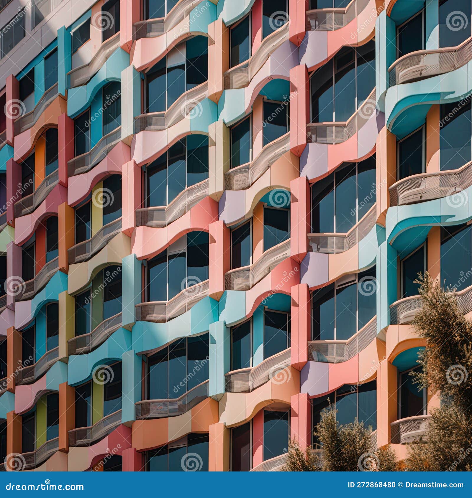 Pastel Patterns in Modern Architecture. a Playful and Unique Facade ...