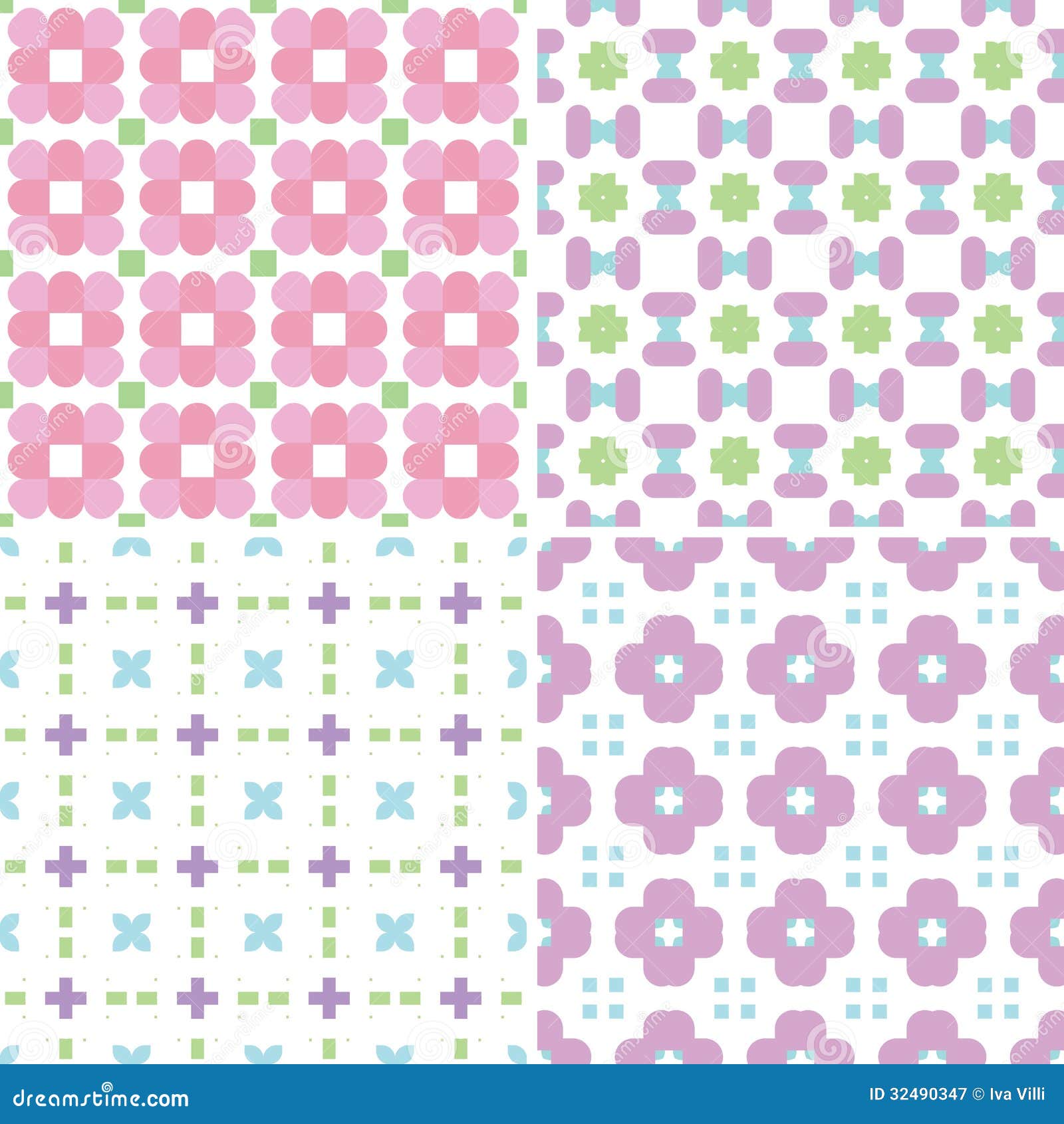 Pastel patterns stock vector. Illustration of purple - 32490347