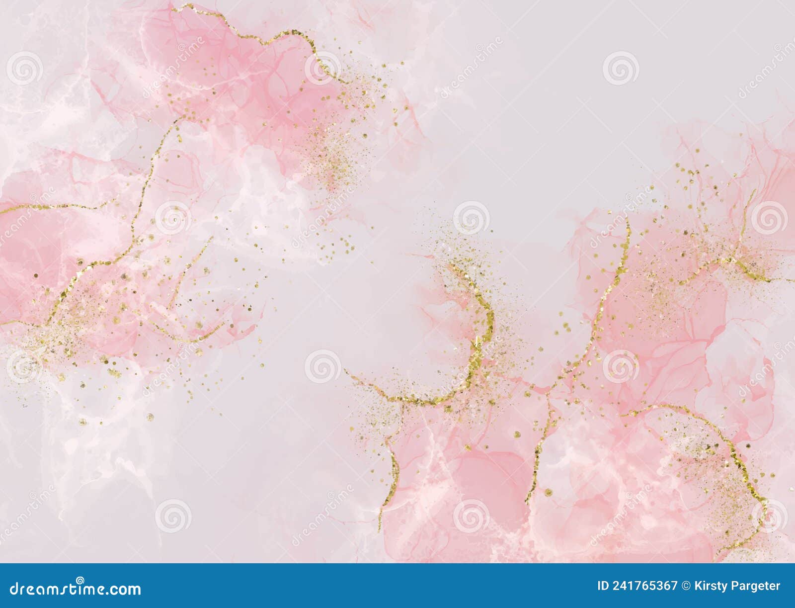 Pastel Pink Alcohol Ink Background with Glitter Elements 0202 Stock ...
