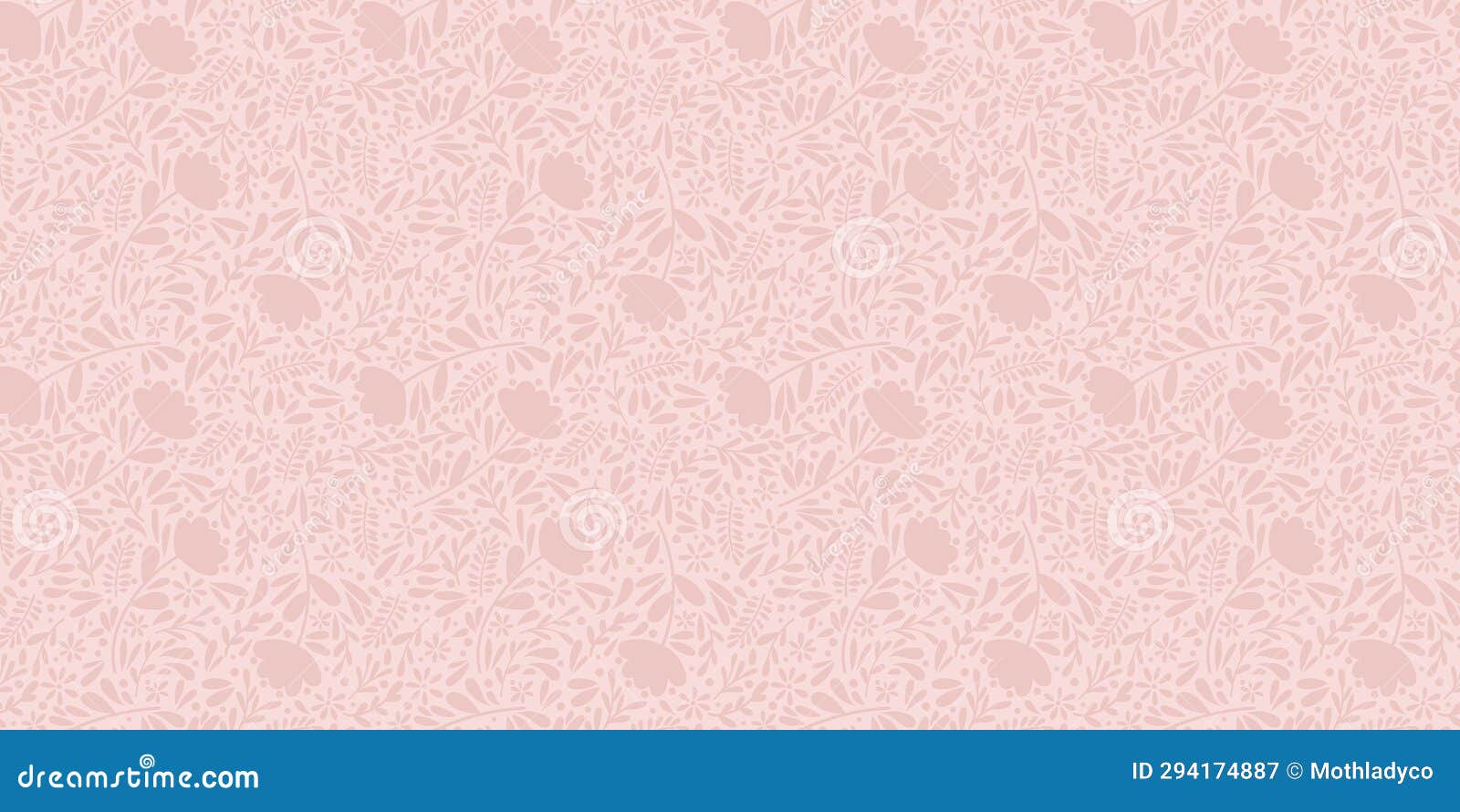 Pastel Pink Flower Texture, Vector Repeat Pattern Background, Small ...