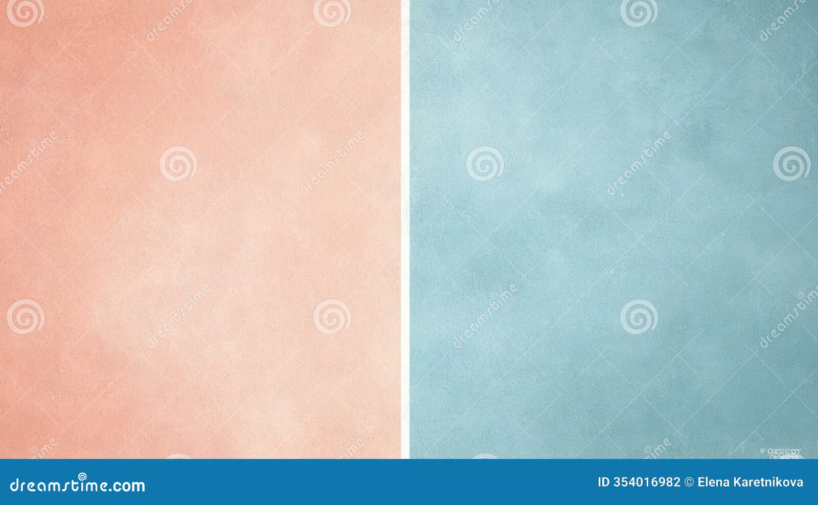 Pastel Pink and Light Blue Backgrounds are Divided by a White Vertical ...
