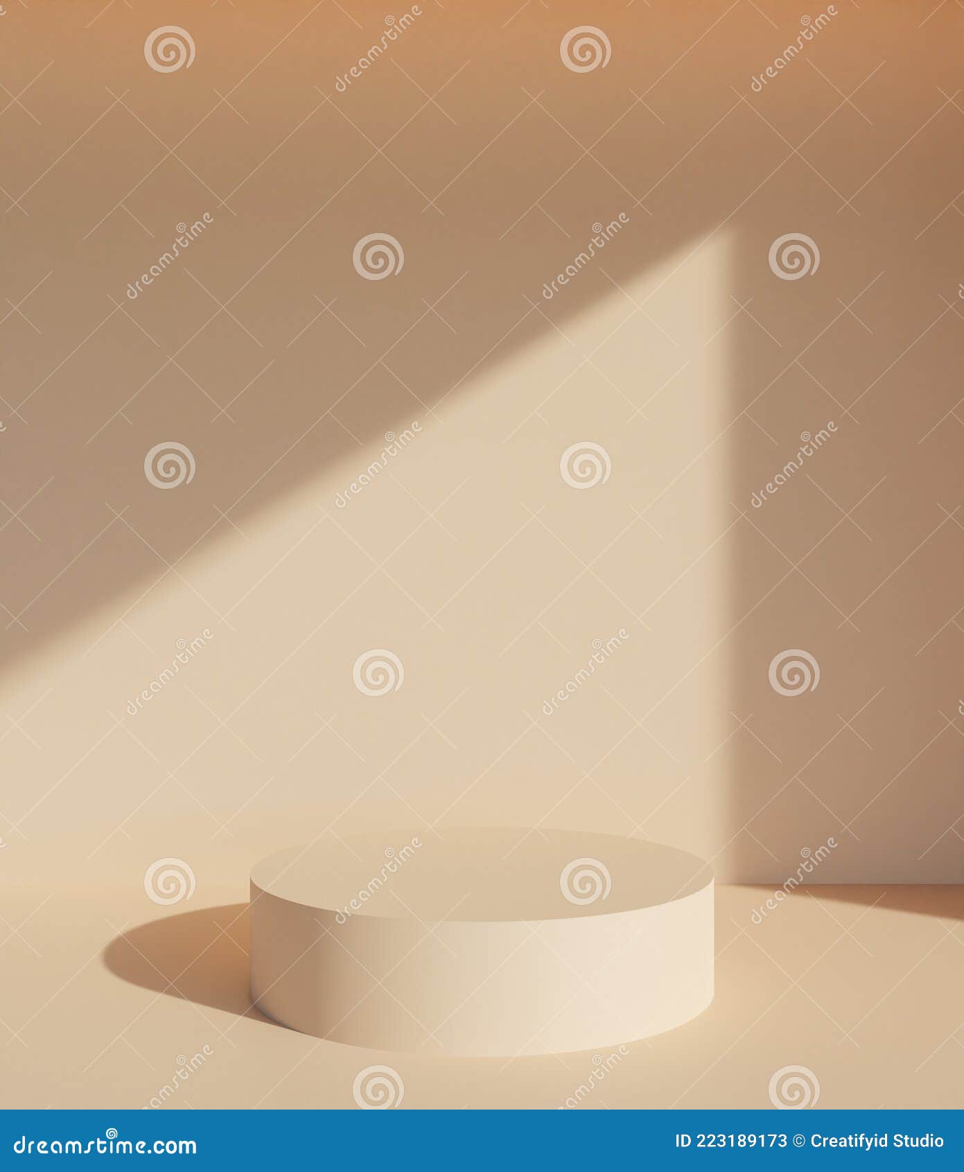 Pastel Product Display Podium in Room with Light of Window Background ...