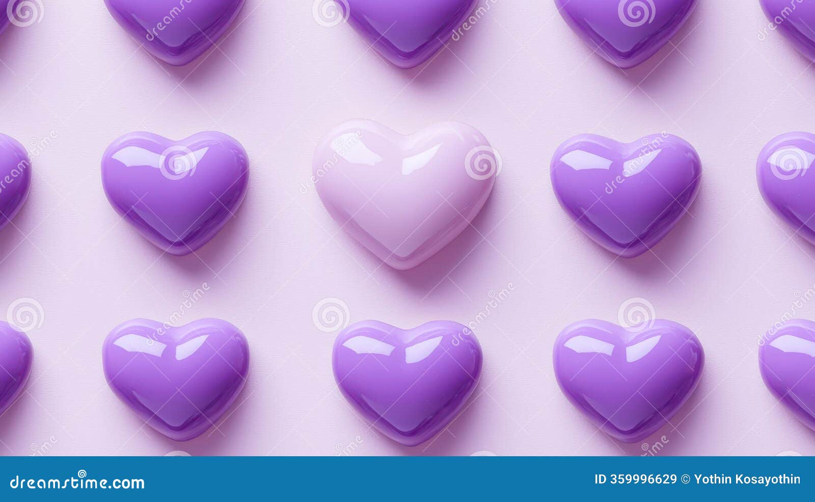 Pastel Purple Hearts Pattern Background Stock Illustration ...