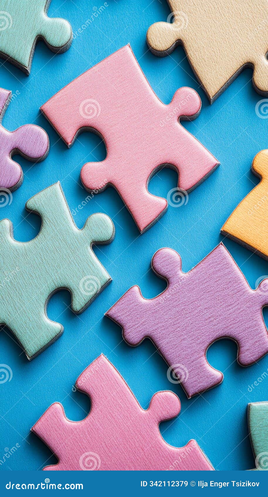 Pastel Puzzle Pieces Background Stock Photography | CartoonDealer.com ...