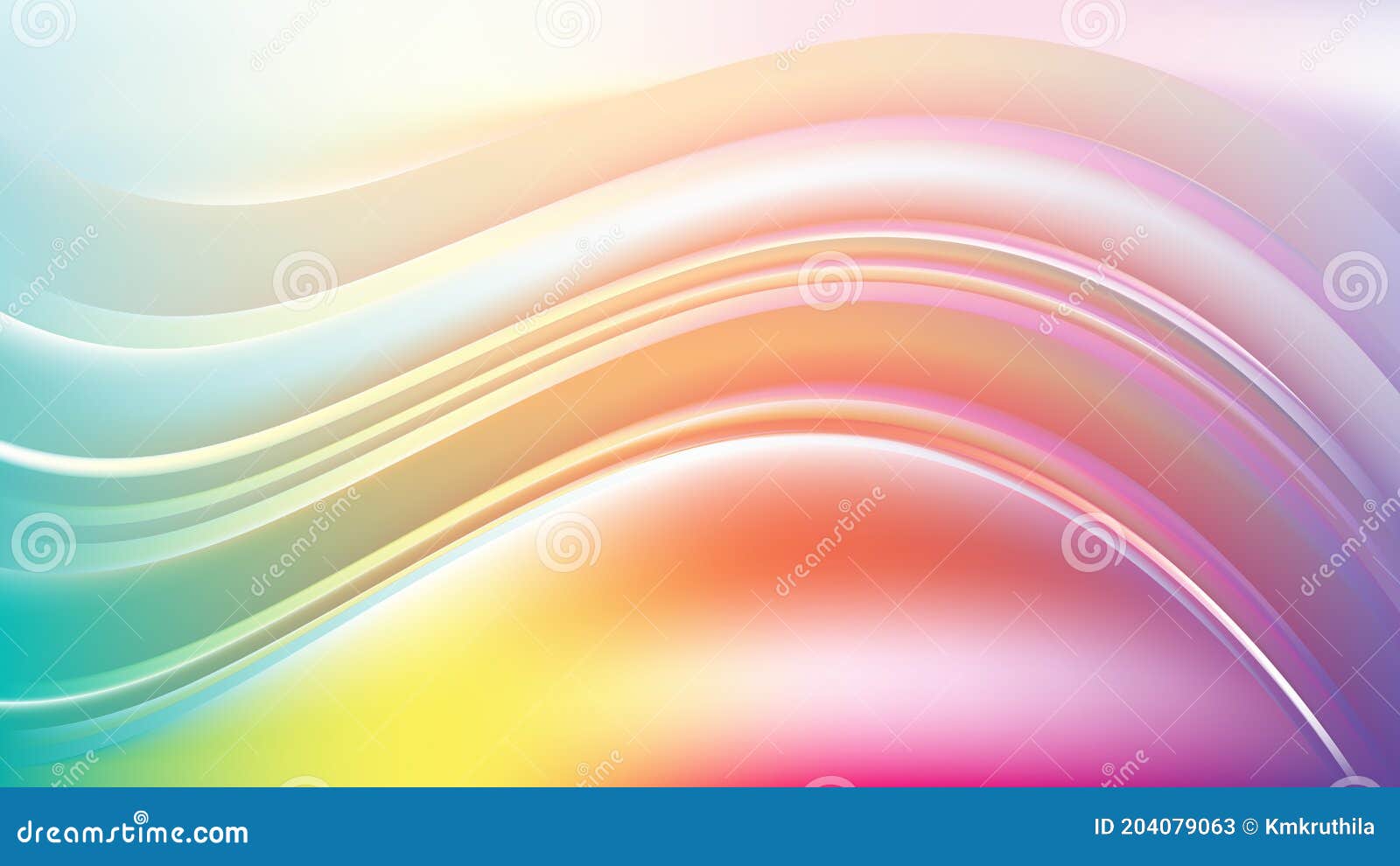 Pastel Rainbow Background Vector Image Stock Illustration ...