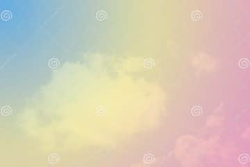 Pastel Rainbow Cloud Background Stock Photo - Image of expanse, clouds ...