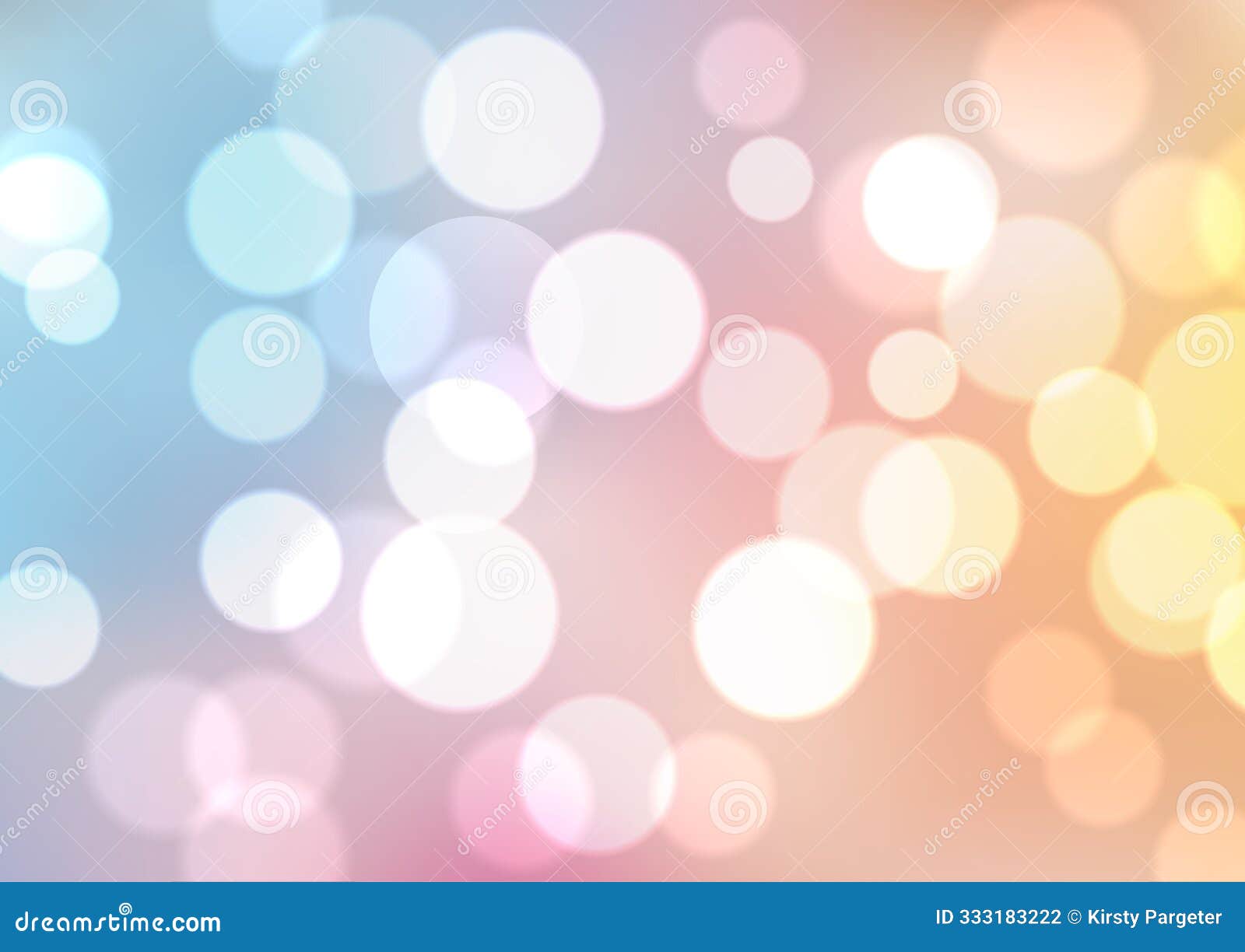 Pastel Rainbow Coloured Bokeh Lights Background Design Stock ...