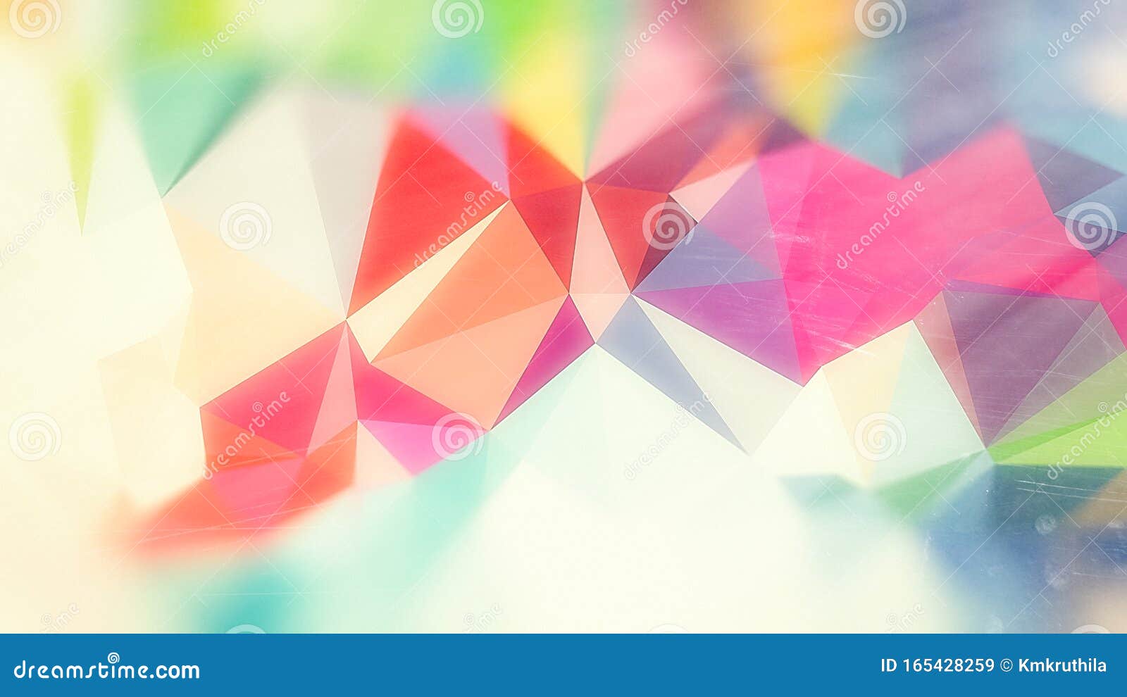 Pastel Rainbow Distressed Polygon Pattern Background Stock Image ...