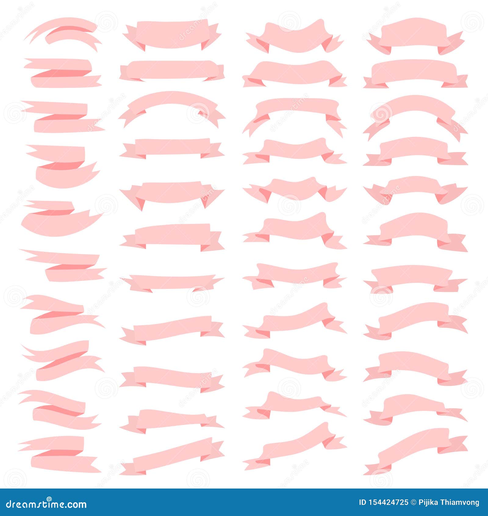 Pastel Ribbon Bow Clipart On White Background Royalty-Free Stock ...