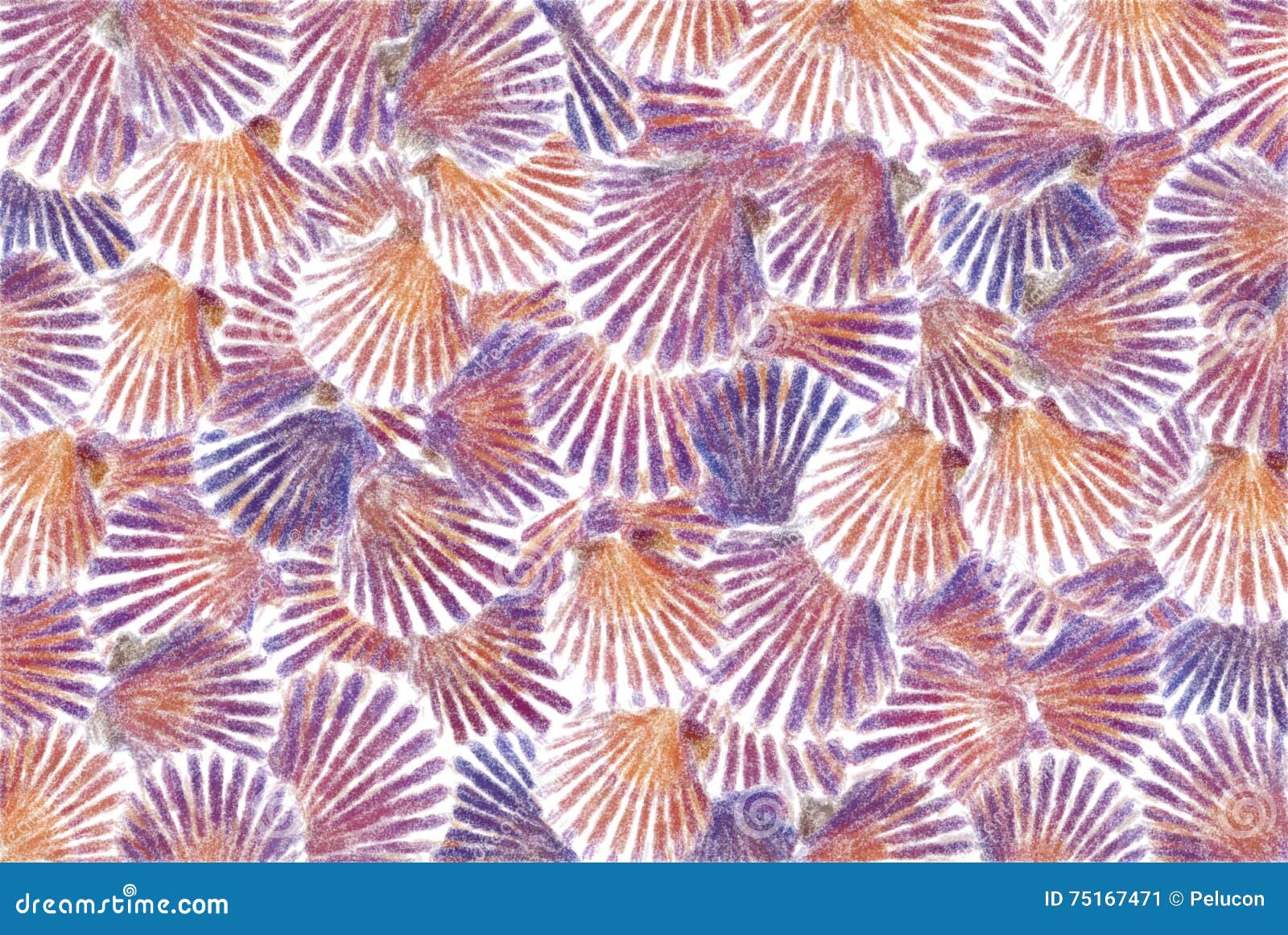 Pastel-Sea-Shell-Background Stock Illustration - Illustration of ...