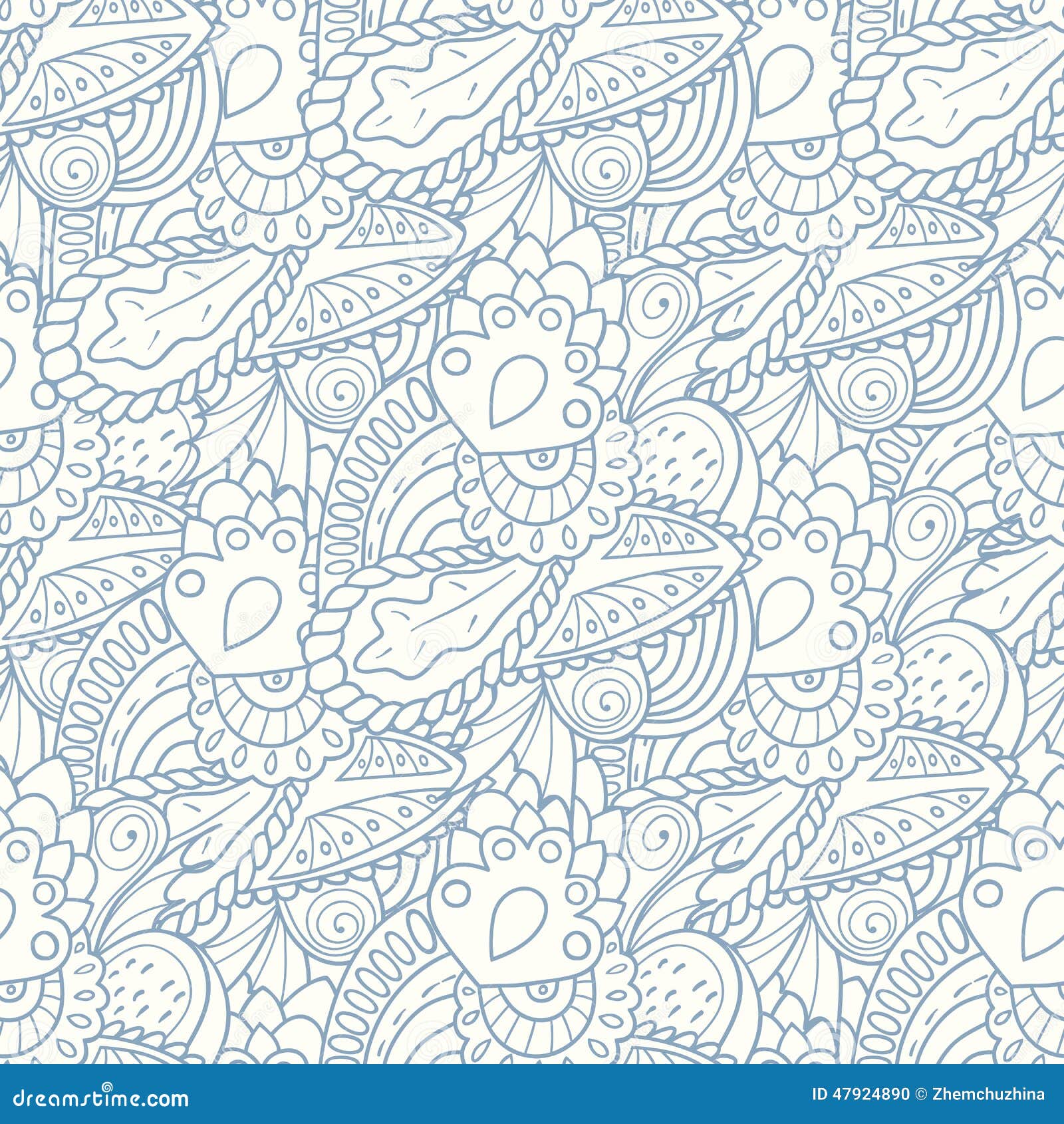 Pastel Seamless Pattern with Hand Drawn Elements Stock Vector ...