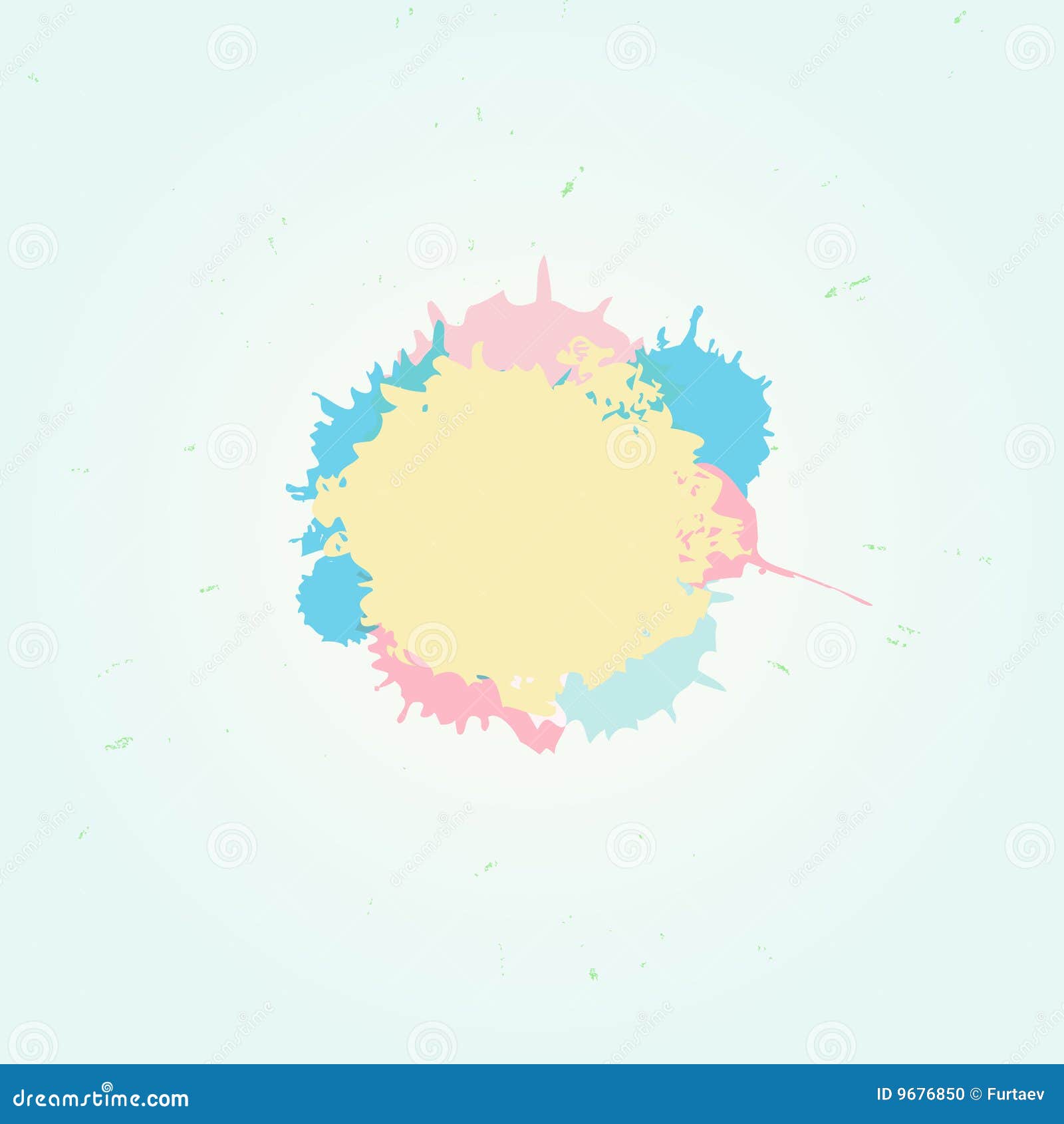 Pastel splash stock vector. Illustration of decoration - 9676850