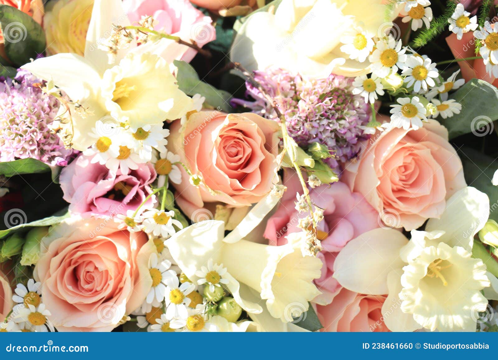 Pastel spring flowers stock photo. Image of yellow, flowers - 238461660