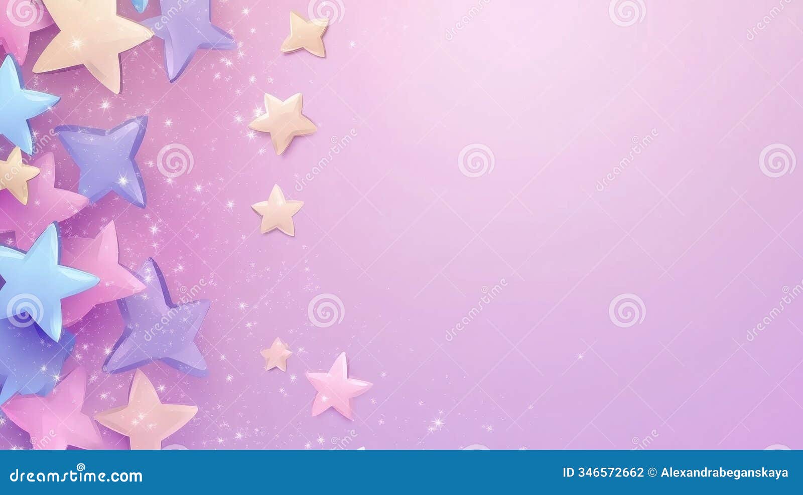 Pastel Starry Background with Glitter for Celebration or Design ...
