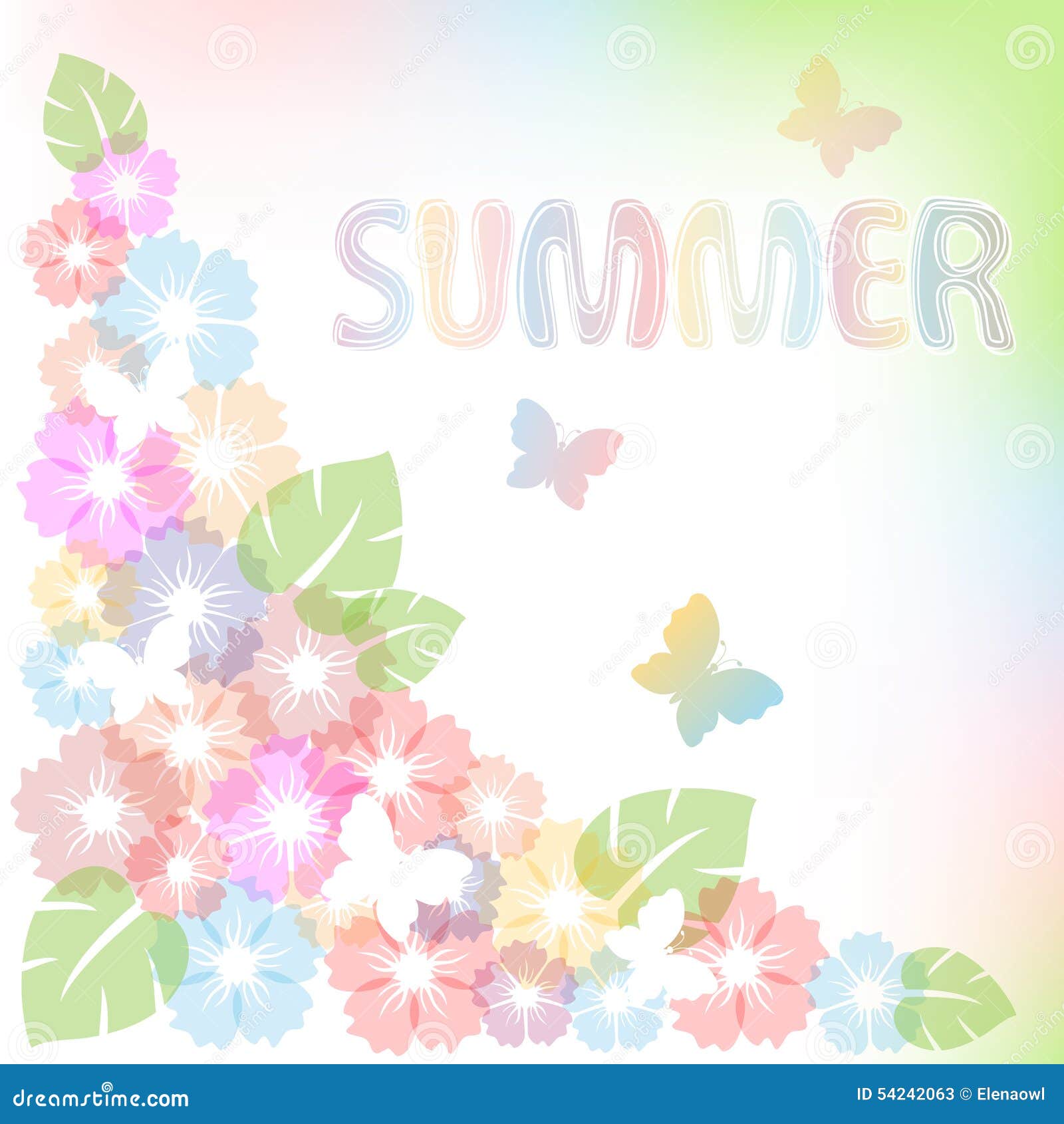 Pastel Summer Striped Background, Top View, Vector | CartoonDealer.com ...