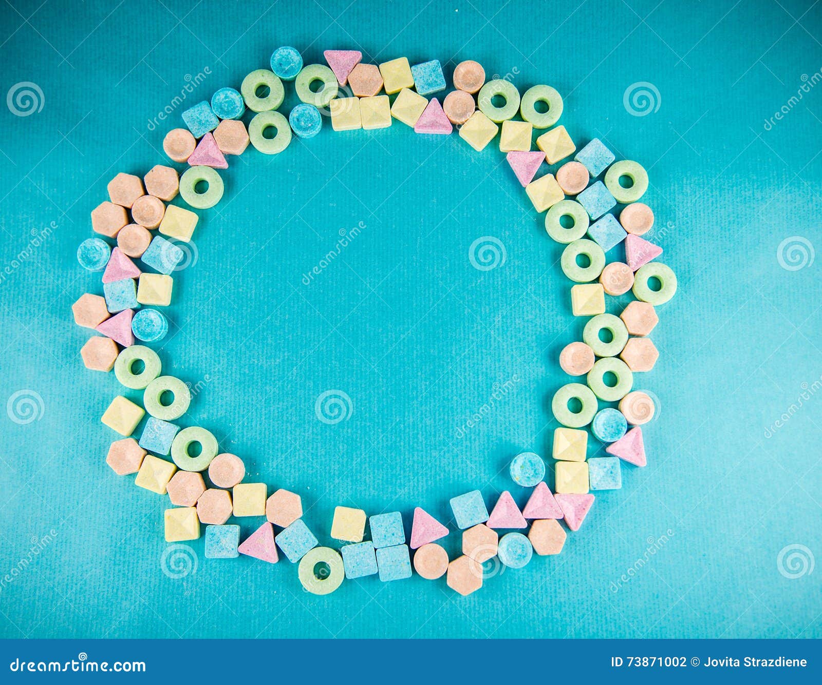 Pastel sweet candy circle stock photo. Image of yellow - 73871002
