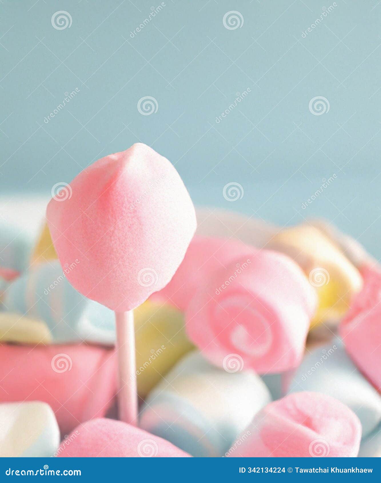 Pastel Sweet Cotton Candy Vertical Background Stock Illustration ...