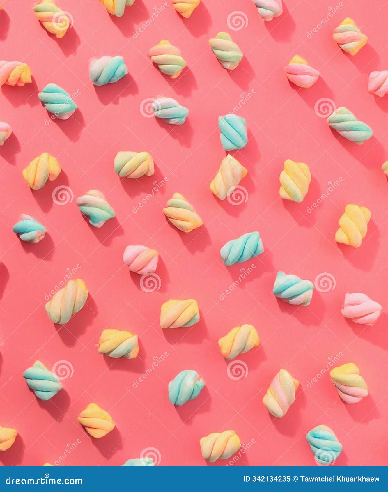Pastel Sweet Cotton Candy Vertical Background Stock Illustration ...