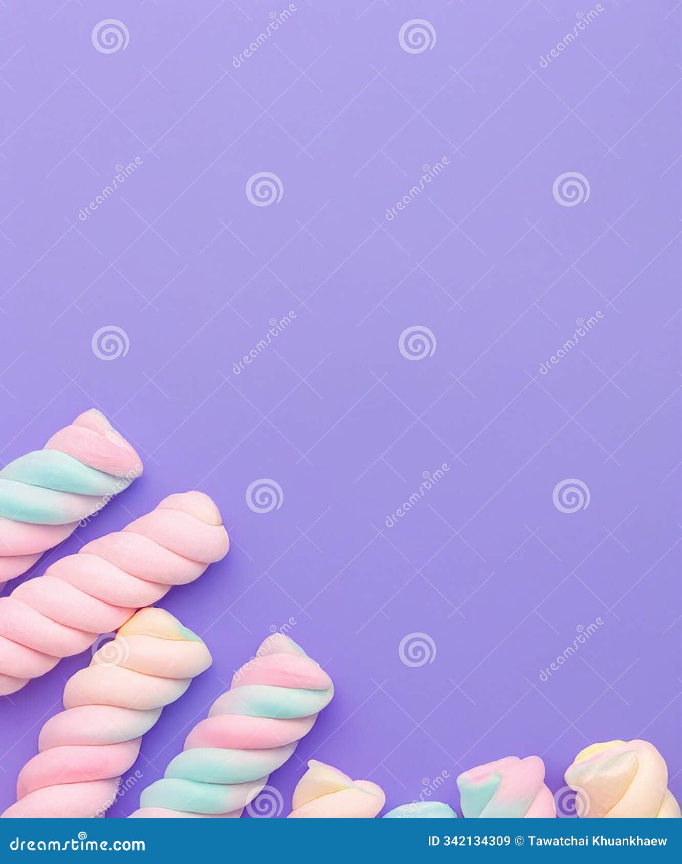 Pastel Sweet Cotton Candy Vertical Background Stock Illustration ...