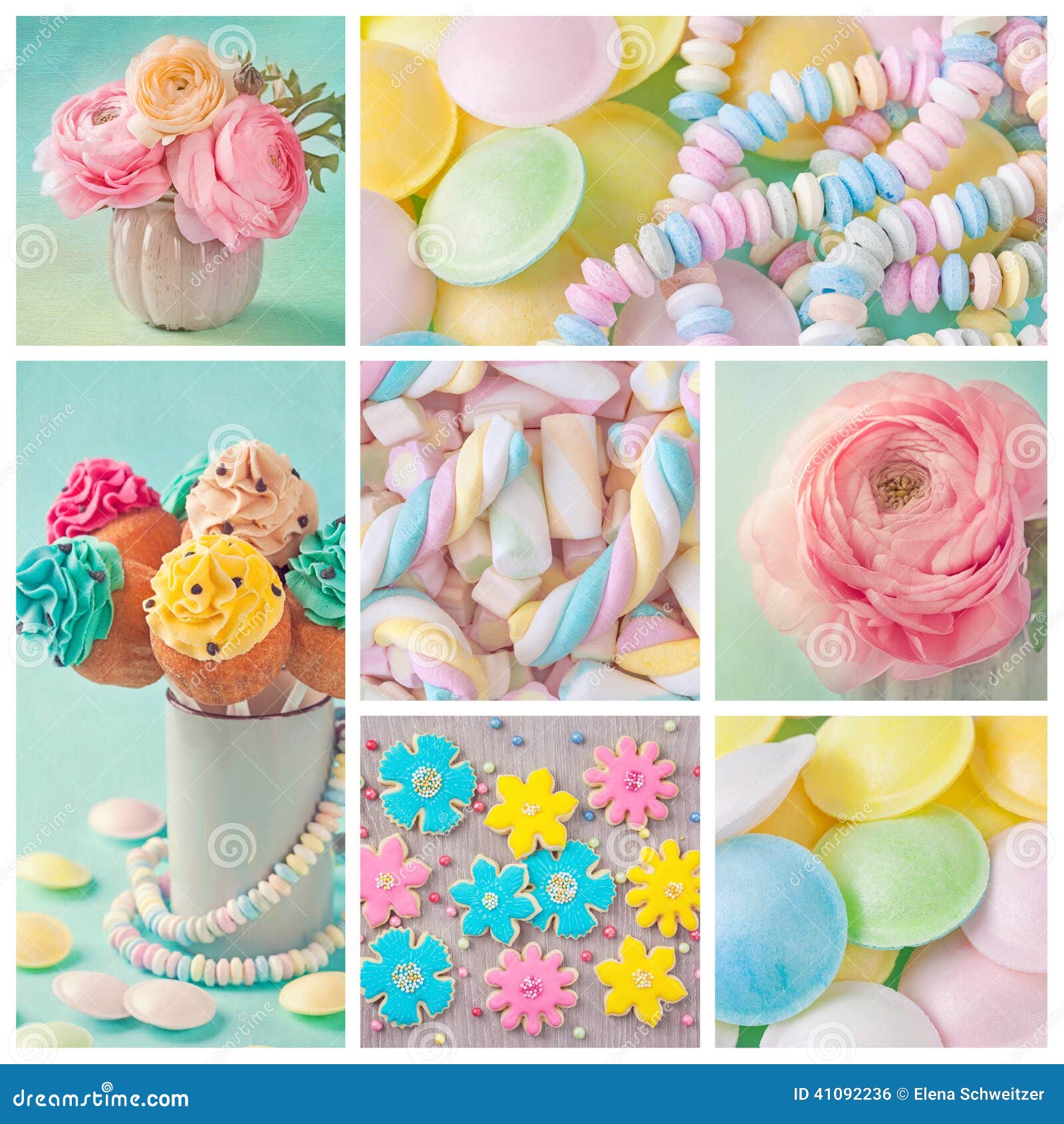 Pastel sweets stock photo. Image of cookies, blue, iced - 41092236