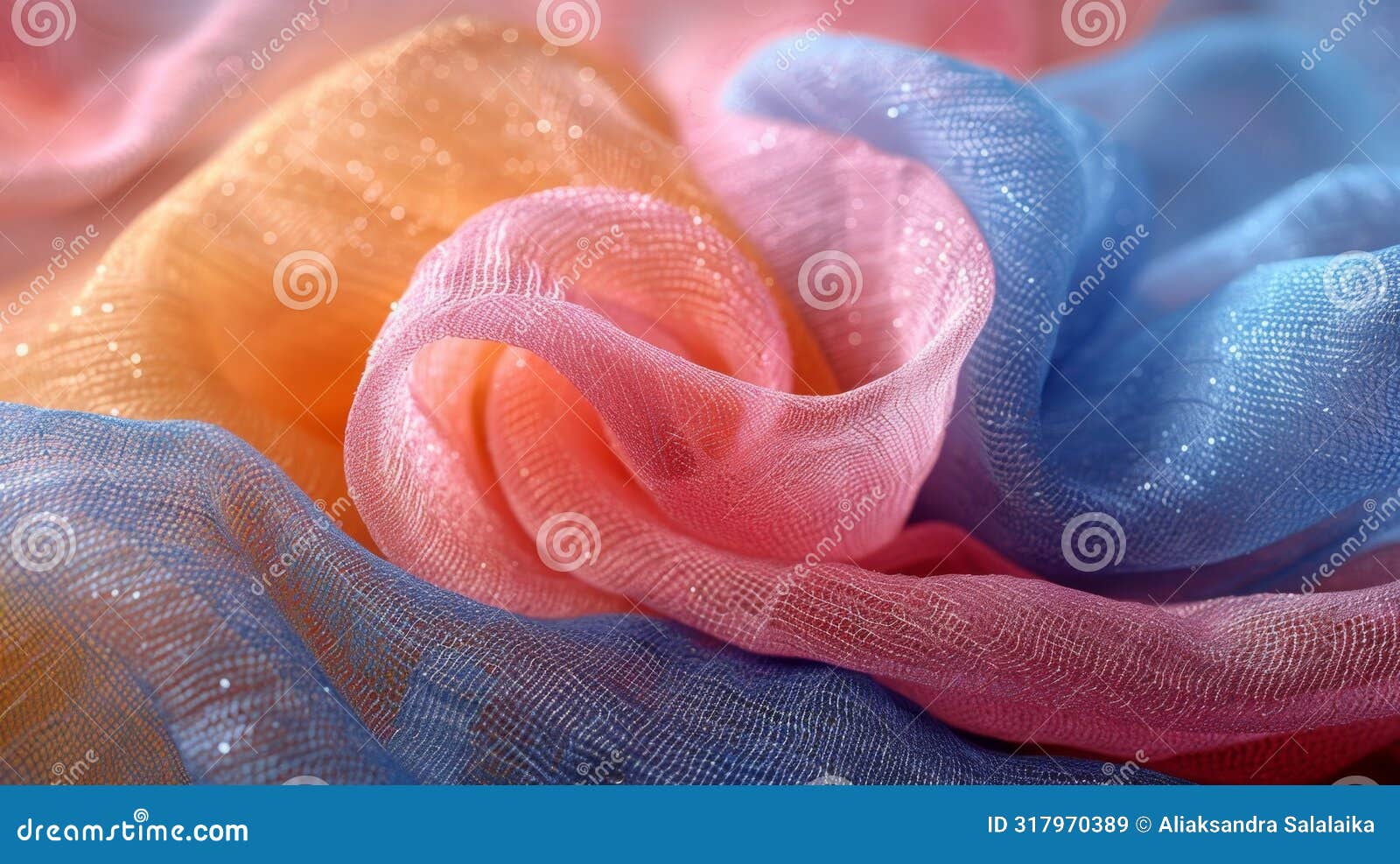 Pastel Thread Art, Soft Pastel Threads Weave Together On The Fabric ...