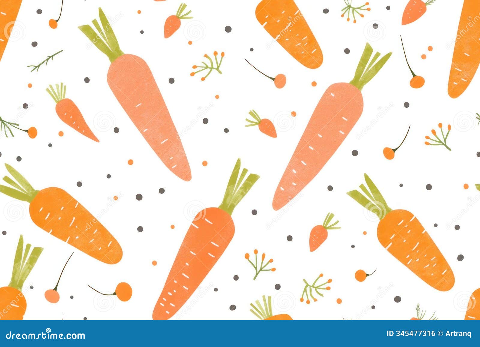 Seamless Pastel Vegetable Pattern Stock Illustration - Illustration of ...