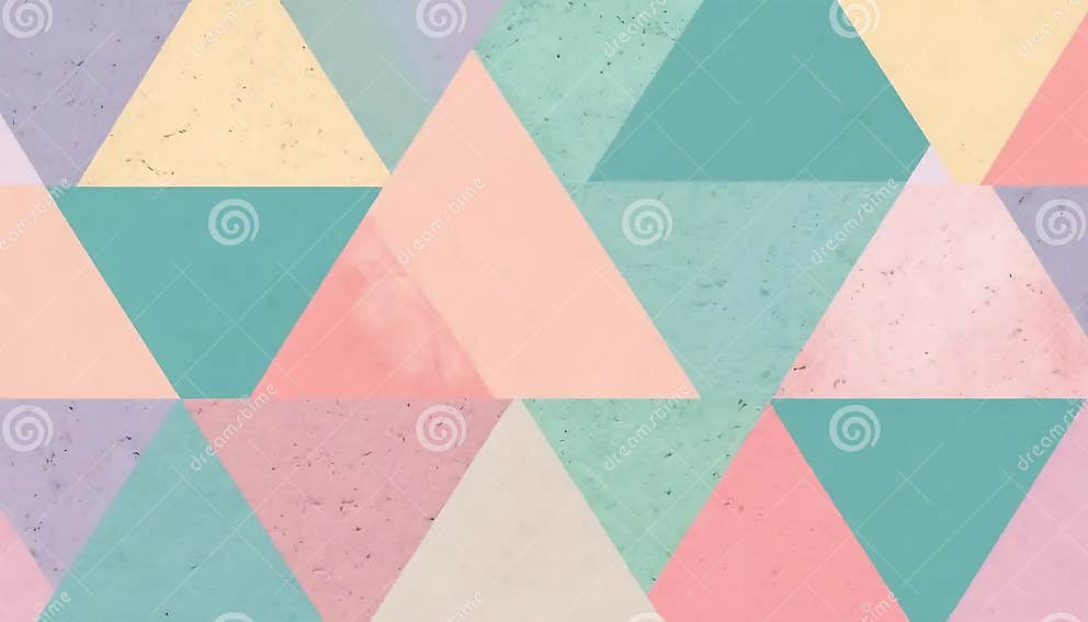 Pastel Triangle Pattern Background: Abstract Geometric Texture for ...